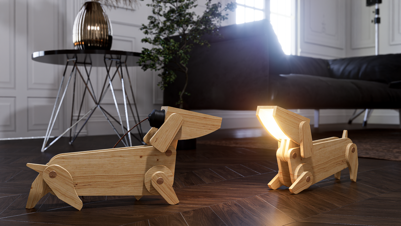 Dachshund lamp design file, printable template ,laser cut ,CNC - Loyoc ...